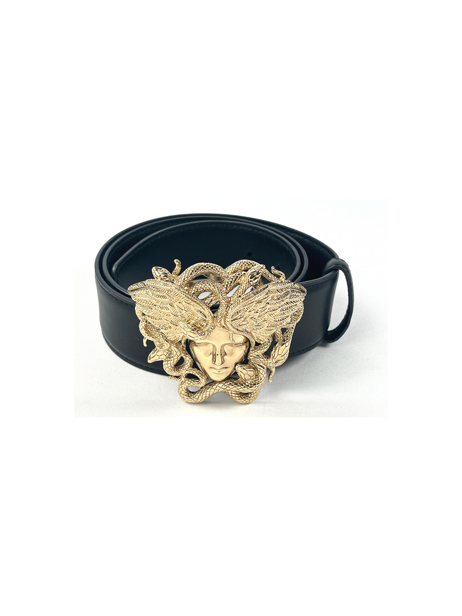 VERSACE - SNAKE WINGS MEDUSA HEAD BELT – RE.LUXE AU