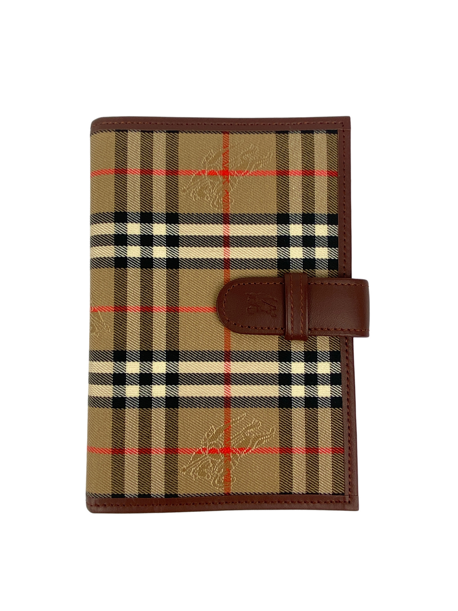 BURBERRY - NOVA CHECK SMALL AGENDA NOTEBOOK COVER - NEW – RE.LUXE AU
