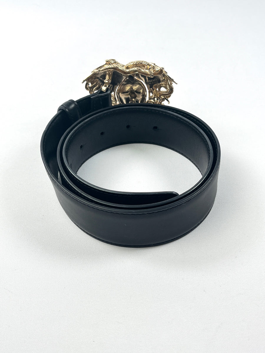 VERSACE - SNAKE WINGS MEDUSA HEAD BELT – RE.LUXE AU