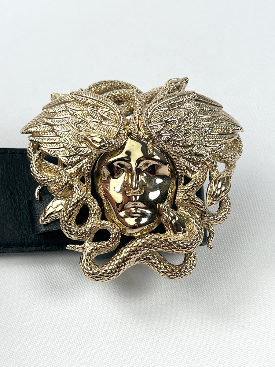 VERSACE - SNAKE WINGS MEDUSA HEAD BELT – RE.LUXE AU